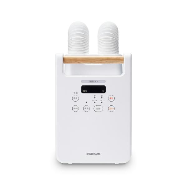 保証書：有温風でふとんをあたため、湿気とカラリととばす「カラリエ」。ツインノズルだから2つの布団も一気に同時あたため＆乾燥！シンプルでオシャレ、デザイン性UP。フラットなパネルはシンプルで操作がしやすい。取っ手が木目調で、インテリアに馴染む...