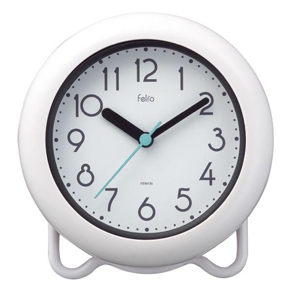 ステップ秒針、防塵・防滴(IP52)、置掛両用、タオルハンガースタンド付