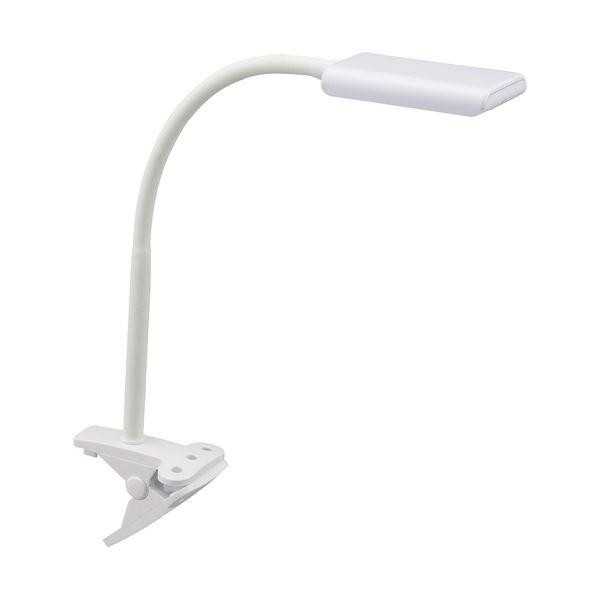 【 特 長 】● 広範囲を明るく照らす、LED一体型クリップライト● 照度はJIS規格A形相当（JIS C8112より）● スイッチがセードにありON/OFFしやすい● セードの向きが自由に調整できるフレキシブルアーム● 本体カラーはホワイト