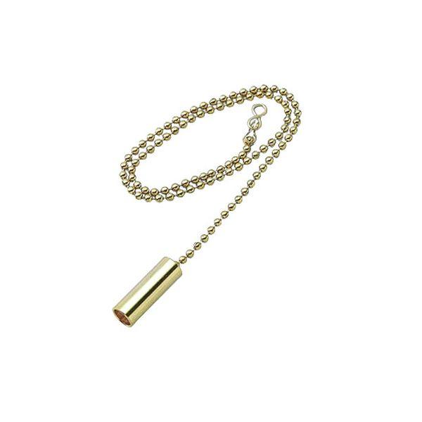 照明器具・換気扇補修パーツ●洋風照明器具に似合うゴールド仕上げで、高級感を演出します。●用途：主に屋内照明器具の蛍光灯、コードペンダントなどのスイッチひもの補修・交換に使用します。仕様・注意事項■全長：30cm■ゴールド色