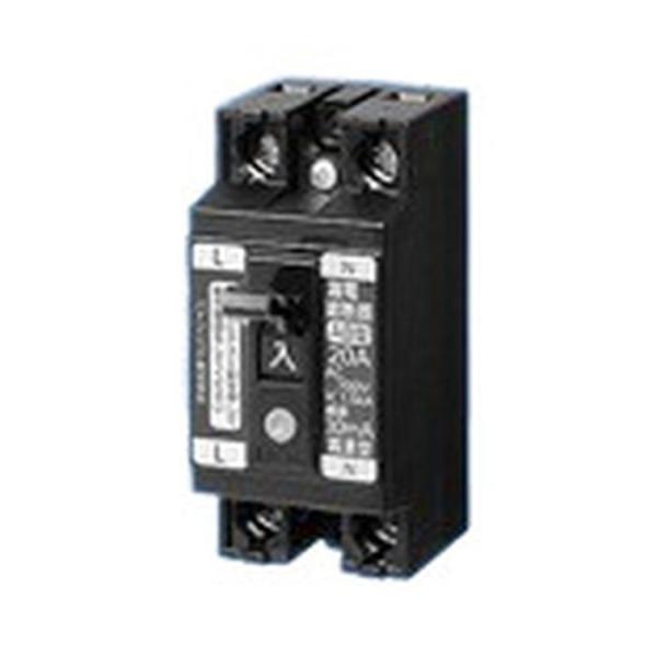 サイズ：H70×W32×D36mm(ハンドル含む 56mm)フレーム：30AF極数素子数：2P1E定格電流：20A感度電流：30mA相線式：1φ2W(単相2線式)定格電圧：AC100V専用遮断容量：1.5kA動作時間：0.1秒以内過電流引外...