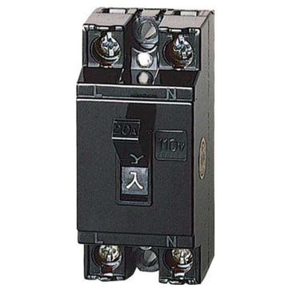 サイズ：H70×W32×D36mm(ハンドル含む 55.5mm)フレーム：30AF極数素子数：2P1E定格電流：20A定格電圧：AC100V遮断容量：1.5kA過電流引外し方式：熱動式