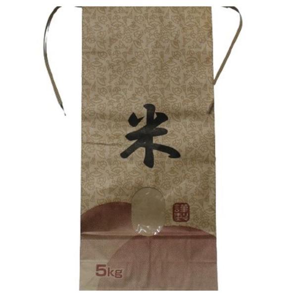紐付きなので、産直での販売や生産者の出荷、小分け、贈答用等に最適な米袋です。容量：5kg