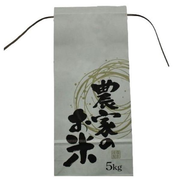 笹の葉を利用した原紙を使用しており、抗菌作用がある米袋です。容量：5kgサイズ(約)：縦460mm×横195mm×奥行85mm