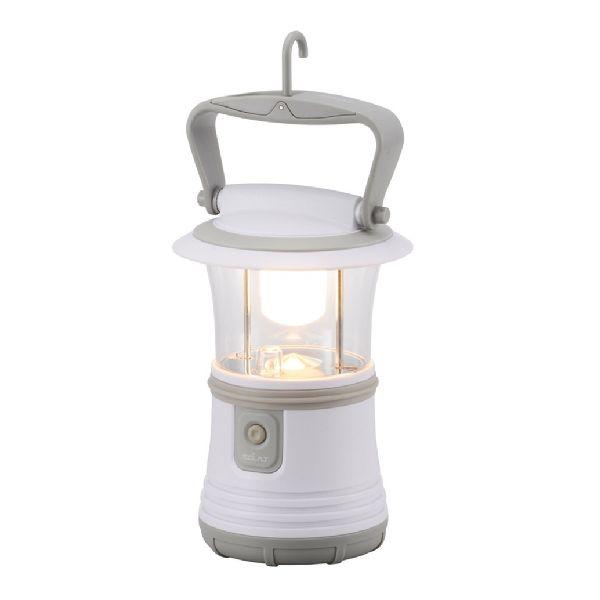 アウトドアや災害時に幅広く活躍するLEDランタン。使用電源：単1形乾電池3本(別売)使用光源：メイン照明 LED5個使用、常夜灯LED1個使用(いずれも交換できません)照度(距離50cm)：【強】約150ルクス【弱】約35ルクス明るさ：【強...