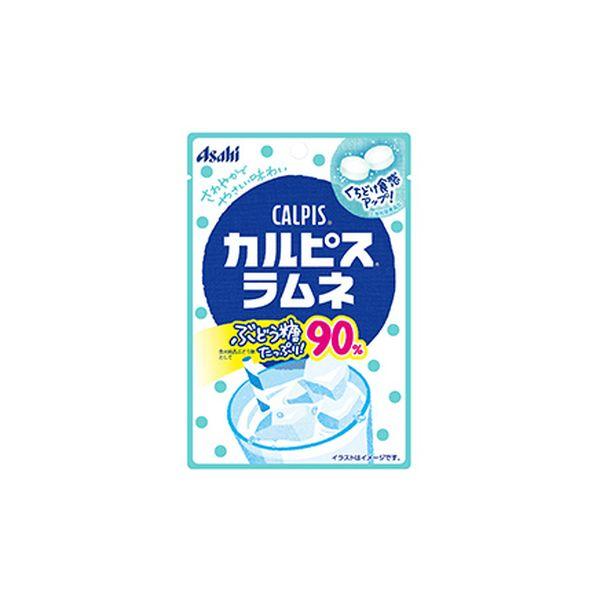 カルピスのさわやかな味わいのラムネ菓子。名称：菓子原材料名：含水結晶ぶどう糖(国内製造)、でん粉、殺菌乳酸菌飲料(乳成分を含む)/ショ糖エステル、甘味料(ソルビトール、スクラロース)、酸味料、香料栄養成分(1製品(41g)当たり)：エネルギ...