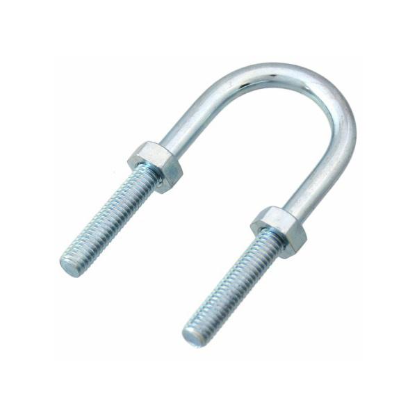 両端におねじが切られたU字形状のボルトです。配管パイプ等の固定に。他のボルト類が締結する為にボルト自体を回転させるのに対して、Uボルトは必ずナットを使用し、反対側から閉じるような形で締結していきます。サイズ：6×60mm材質：鉄