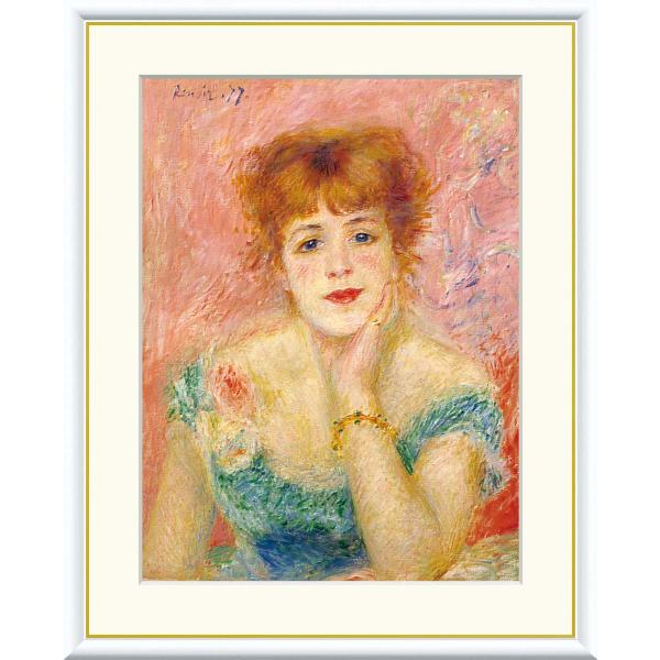 ■商品名：ジャンヌ・サマリー■作者：ピエール＝オーギュスト・ルノワール｜Pierre-Auguste Renoir■サイズ（額外寸）：52×42cm（F6サイズ）■サイズ（絵寸）：40×30cm■本紙：新絹本■額材質：樹脂製■金装飾付【作者...