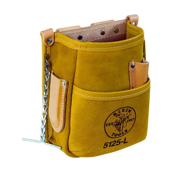《メーカー》ＫＬＥＩＮ　ＴＯＯＬＳ社《品番》5125L《特長》●ベルトに通してお使いいただくタイプのツールホルダです。《用途》●腰周りの工具収納に。《仕様》●色:ブラウン●形状:腰袋●幅(mm):190.5●奥行(mm):57.2●高さ(m...