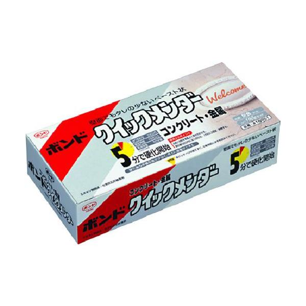《メーカー》コニシ（株）《品番》BQM-100《特長》●混合後は5分で硬化が始まり、15分でほぼ実用強度に達します。●壁面でも垂れにくいペースト状の接着剤です。●凹凸面、すき間への充填に最適です。《用途》●凹凸面・すき間への充填に。《仕様》...