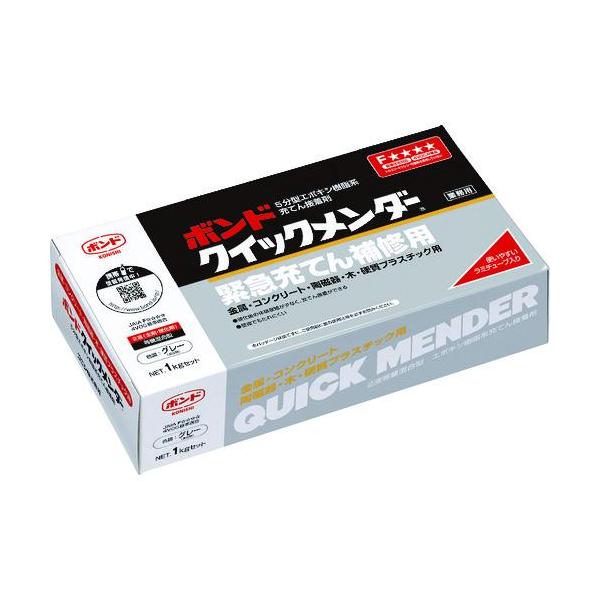 《メーカー》コニシ（株）《品番》BQM-1《特長》●混合後は5分で硬化が始まり、15分でほぼ実用強度に達します。●壁面でも垂れにくいペースト状の接着剤です。●凹凸面、すき間への充填に最適です。《用途》●凹凸面・すき間への充填に。《仕様》●色...