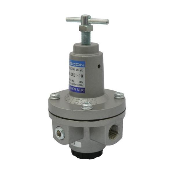 《メーカー》日本精器（株）《品番》BN-3R01-10《特長》●ダイヤフラム式の大容量の減圧弁です。《用途》●空気の圧力を調整し、空気圧機器に最適な圧量の空気を供給するために。《仕様》●設定圧力(MPa):0.05〜0.85●使用圧力(MP...