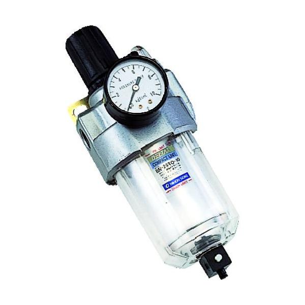 《メーカー》日本精器（株）《品番》BN-25T0-8《特長》●F.R.Lの3点を一体化したコンパクトなユニットです。●空気中の水分・ゴミを除去し、圧力を一定にして潤滑油を供給します。《用途》●空気中の水分・ゴミを除去し、圧力を一定にして、潤...