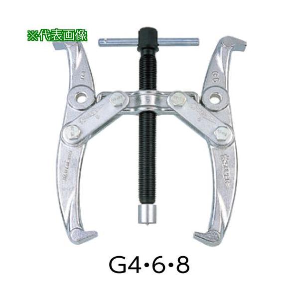 《メーカー》（株）スーパーツール《品番》G-8《特長》●機械や自動車の解体修理におけるベアリング、プーリ、ギヤなどのあらゆる引き抜き作業に最適です。●スチールボール入りアダプタにより、摩擦抵抗を大幅に軽減します。(G-3を除く)●ギヤ・プー...