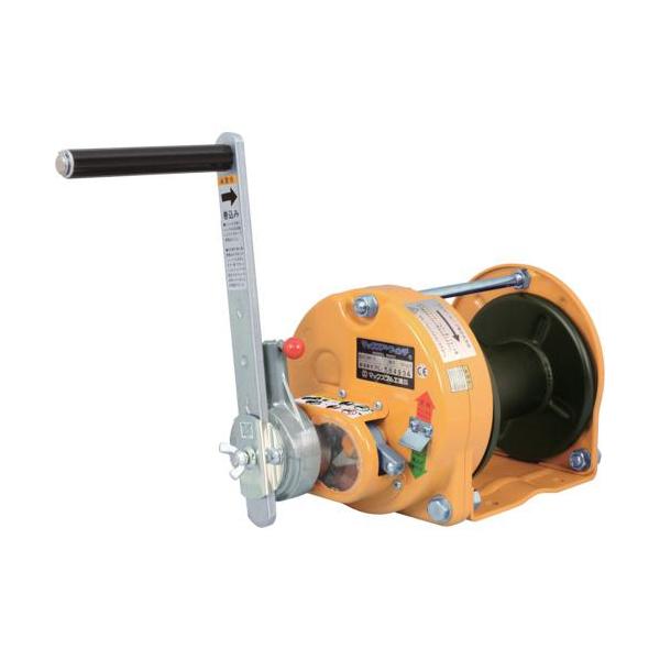 《メーカー》マックスプル工業（株）《品番》MR-5《特長》●ハンドル左右の往復運動で巻き取り、巻き戻しができますので、壁面や床面でも操作できます。《用途》●重量物の昇降または牽引作業に。《仕様》●最大能力(t):0.5●減速比:1/8.90...