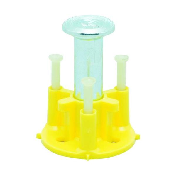《メーカー》（株）三門《品番》GR-4055-Y《特長》●プラスチック台座に樹脂釘がセットされていて、簡単に釘が打ち込みできます。●大型台座採用により、安定性があります。《用途》●重設備用。《仕様》●色:黄●ねじの呼び:W1/2●有効埋設(...