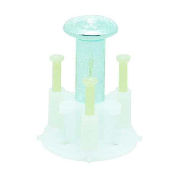 《メーカー》（株）三門《品番》GR-4055-W《特長》●プラスチック台座に樹脂釘がセットされていて、簡単に釘が打ち込みできます。●大型台座採用により、安定性があります。《用途》●重設備用。《仕様》●色:白●ねじの呼び:W1/2●有効埋設(...