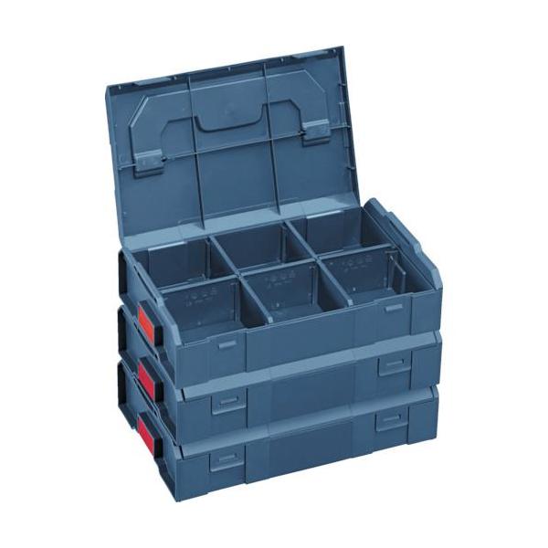 《メーカー》ボッシュ（株）《品番》L-BOXX-MINI3《特長》●L-BOXXと同じデザインのミニタイプです。●L-BOXX同様、連結して積み重ねることが可能です。●脱着可能な仕切板で内部を6室に分けることが可能です。《用途》●小物の整理...