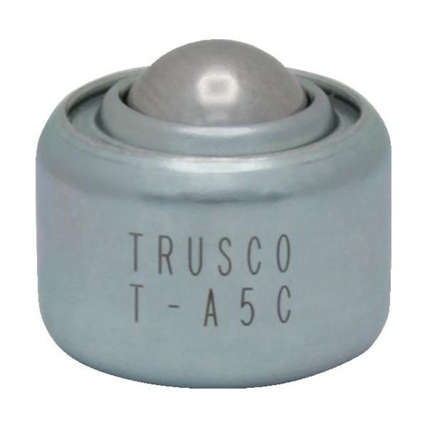 《メーカー》トラスコ中山（株）《品番》T-A5C《特長》●スプリングクッション式なので偏荷重にも対応可能です。《用途》●搬送物の搬出・搬入に《仕様》●許容荷重(kg):5●材質 メインボール:スチール●材質 ボディー:スチール《仕様２》●上...