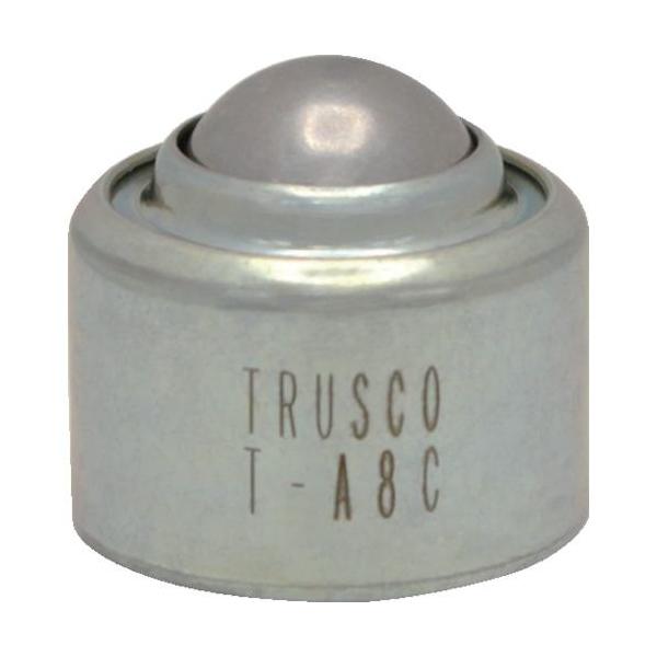 《メーカー》トラスコ中山（株）《品番》T-A8C《特長》●スプリングクッション式なので偏荷重にも対応可能です。《用途》●搬送物の搬出・搬入に《仕様》●許容荷重(kg):8●材質 ボディー:スチール●材質 メインボール:スチール《仕様２》●上...