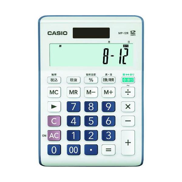 《メーカー》カシオ計算機（株）《品番》MP-12R-N《特長》●割り算の答えと余りを一度に計算できる余り計算機能を搭載しています。●模様編み模様数と余りの目数に便利《用途》●模様編み模様数と余りの目数に便利《仕様》●桁数:12●縦(mm):...