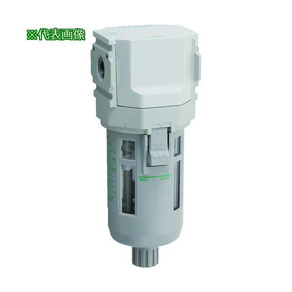 《メーカー》ＣＫＤ（株）《品番》FX1011-10-W-F-BW《特長》《用途》《仕様》●使用圧力(MPa):0.1〜1.0●接続口径:Rc3/8●幅(mm):80●奥行(mm):97.5●高さ(mm):193.5●ドレン排出方法:手動付オ...