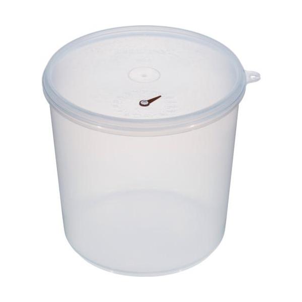 《メーカー》蝶プラ工業（株）《品番》280376《特長》●留具やパッキンを使わない簡易密閉容器です。●フタには便利な日付メモリー付です。●半透明なので中身が何か分かります。《用途》《仕様》●容量(L):4.8●外形寸法(mm)幅:208●外...