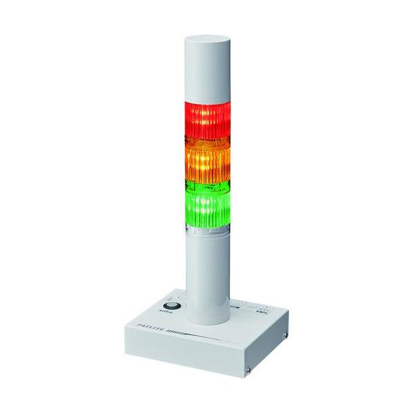 《メーカー》（株）パトライト《品番》PHE-3FB3-RYG《特長》●光と音でわかりやすい情報伝達ができます。《用途》《仕様》●レンズ色:クリア●色:赤黄緑●段数(段):3●幅(mm):117●奥行(mm):100●高さ(mm):281.5...