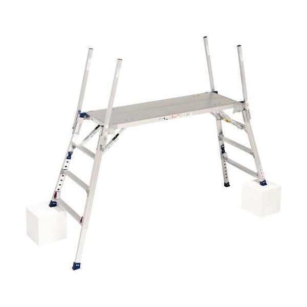 《メーカー》（株）ピカコーポレイション《品番》DXA-13BT《特長》●現場のニーズに対応した500mm幅のアルミ製足場台です。●開き止めユニットにロック機構を装備しました。●仮設工業会認定合格品のタフな業務用足場台です。《用途》《仕様》●...