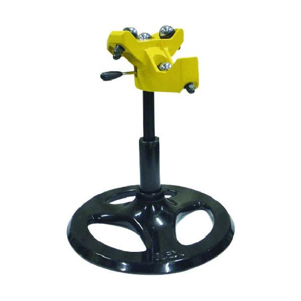 《メーカー》レッキス工業（株）《品番》170051《特長》●ガススプリングの採用で、高さ調節がレバー1本でできます。●ダンパー機能でねじ切り作業時のパイプの振れを吸収します。●ボールキャスターを採用しました。●一台で大口径と小口径の使い分け...