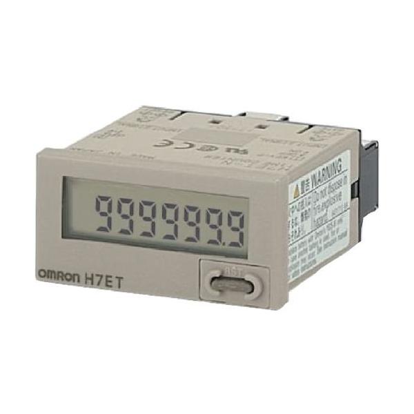 《メーカー》オムロン（株）《品番》H7ET-N《特長》●見やすさと使いやすさを向上した小型タイムカウンタです。《用途》●物の数量カウントに。《仕様》●桁数:7●計数範囲:7桁●幅(mm):48●奥行(mm):55.5●高さ(mm):24●文...