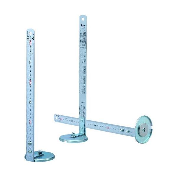 《メーカー》アラオ（株）《品番》AR-4111《特長》●セットするだけの簡単装着です。●強力磁石でズレの心配がありません。《用途》●鉄骨等のレベルの計測に。《仕様》●測定範囲:300●台座径(mm):φ63《仕様２》●定規サイズ:30cm●...