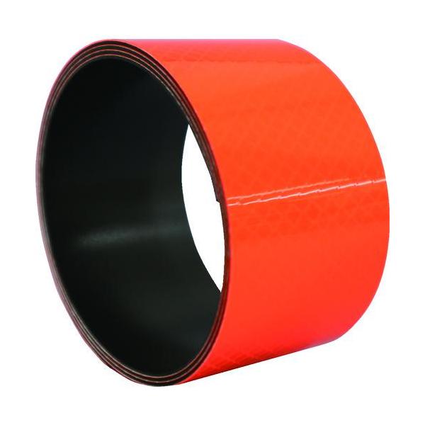 《メーカー》日東エルマテリアル（株）《品番》PHMG-50OR《特長》●表面に高輝度プリズム反射テープを貼り合わせたマグネットシートです。●反射テープよりも7倍以上の反射性能と高い耐久性を有しております。●マグネットは異方性の為強い磁力があ...