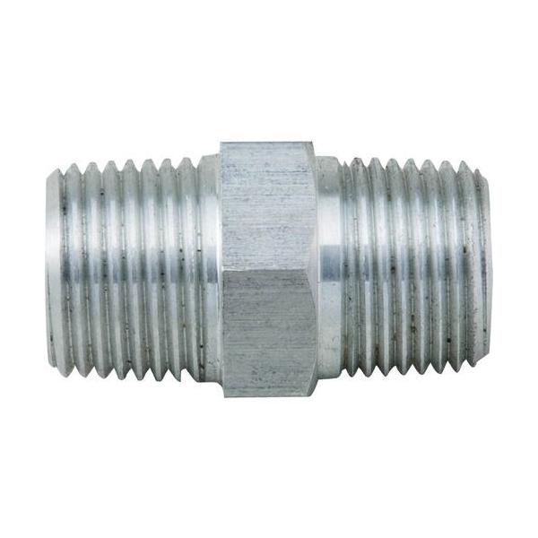 《メーカー》虹技（株）《品番》AL-3/8《特長》《用途》●NPT-PTの変換アダプタに。《仕様》●圧縮空気供給口:PT-3/8●全長(mm):34●接続口径:NPT-3/8●ねじ径D1:PT-3/8(オス)●ねじ径D2:NPT-3/8(オ...