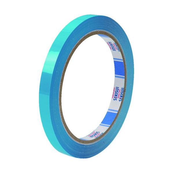《メーカー》積水化学工業（株）《品番》P802L01《特長》●耐水性の高いシーリング用テープです。《用途》●袋物の口止め、封緘に。《仕様》●色:ソラ●幅(mm):9●長さ(m):50●厚さ(mm):0.058●適合機種:バッグシーラー No...