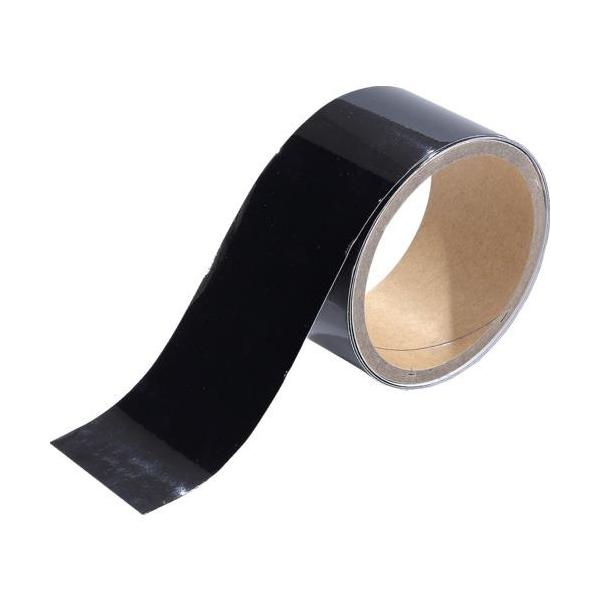 《メーカー》和気産業（株）《品番》AHW-302《特長》●反射材の色が黒いので昼間は目立たず、夜は白く反射します。●黒い素材に付ければ目立ちません。《用途》●黒ヘルメット、黒い靴、黒柵、黒ポールに。《仕様》●色:黒●幅(mm):50●長さ(...