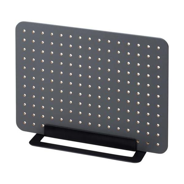 《メーカー》（株）キングジム《品番》PG400-BK《特長》●壁面収納としても用いられているペグボードの自由なカスタマイズ性はそのままに、工具不要な手軽さを卓上で実現しました。《用途》●机上の収納に。《仕様》●色:チャコールブラック●外形寸...