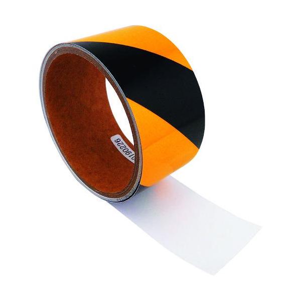 《メーカー》和気産業（株）《品番》AHW010《特長》●ガラスビーズ型で、光が当たるとその光を光源に反射する再帰性反射テープです。《用途》●オフィス・工場・倉庫に。《仕様》●色:トラ柄●幅(mm):45●長さ(m):2●厚さ(mm):0.1...