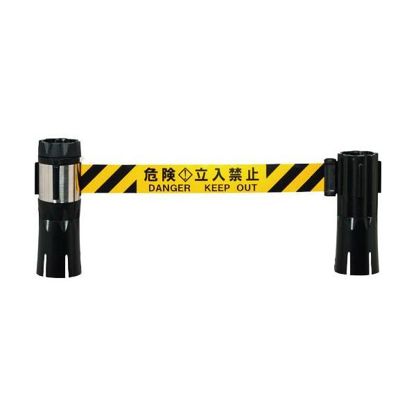 《メーカー》中発販売（株）《品番》BRS-510BS《特長》●最長10ｍシートで広い間口の区画が可能です。●付属のコーンアタッチメントを使って、三角コーンに取り付けできます。●シンプルで強度を高めた堅牢ボディです。●急な巻き取りを防ぐセーフ...