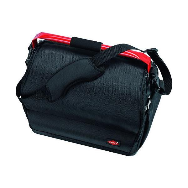 《メーカー》ＫＮＩＰＥＸ社《品番》002108LE《特長》●中にツールループ、プラスチックトレイ、ソフトグリップ付き鉄ハンドル、ツールベルトとしても使用できるショルダーストラップ付です。●両側から開くことができます。《用途》《仕様》●色:黒...