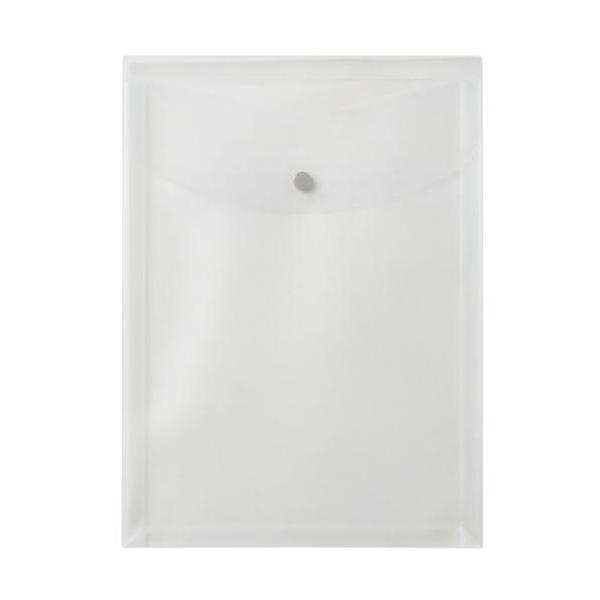 《メーカー》プラス（株）《品番》FL120CH《特長》●背面にクリアポケットが付いたエンベロープです。●しっかりとまるホック式です。●書類を入れたまま中身が見える背面ポケット付です。《用途》《仕様》●色:クリア●用紙サイズ:A4タテ型●厚さ...