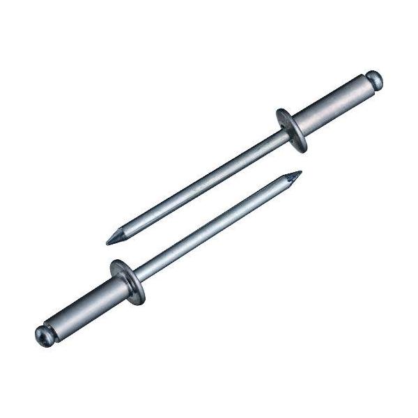 《メーカー》（株）ロブテックス《品番》NSA512MP《特長》●必要な仕事に無駄なく使える少量サイズです。●片側から複数の母材をワン・アクションで締結できます。《用途》《仕様》●リベット径(mm):4.0●リベット長(mm):23.0●フラ...