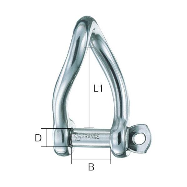 《メーカー》Ｗｉｃｈａｒｄ社《品番》1222《特長》●丁寧に鍛造されたシャックルは非常に頑丈で使用荷重が大きく、安心して使用できます。●ステンレス(SUS316L)製で、非常に優れた耐食性があります。●Wichard社の特許技術によって製造...
