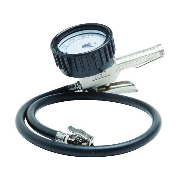 《メーカー》トラスコ中山（株）《品番》THB25AA《特長》●タイヤ空気圧の測定・増圧・減圧ができます。●レバーを軽く握ると排気でき、空気を入れすぎた場合も簡単に空気圧を調整できます。●大型ゲージφ89mmで目盛りが見やすいです。●タイヤの...