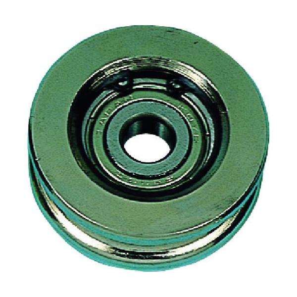 《メーカー》（株）スリーエッチ《品番》V50-B《特長》《用途》《仕様》●最大使用ロープ径(mm):8●車径(mm):50《仕様２》●滑車の交換用部品《原産国（名称）》日本《材質／仕上》●スチール《セット内容／付属品》《注意》《JANコード...