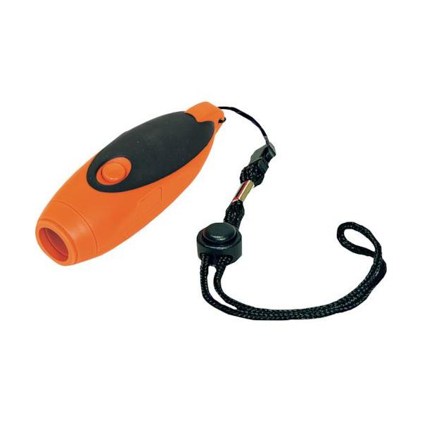 《メーカー》トーエイライト（株）《品番》B3286《特長》●大音量で手のひらにすっぽり収まるコンパクトサイズです。●ボタンを押して音を鳴らすタイプです。《用途》《仕様》●色:オレンジ●幅(mm):33●奥行(mm):107●高さ(mm):3...