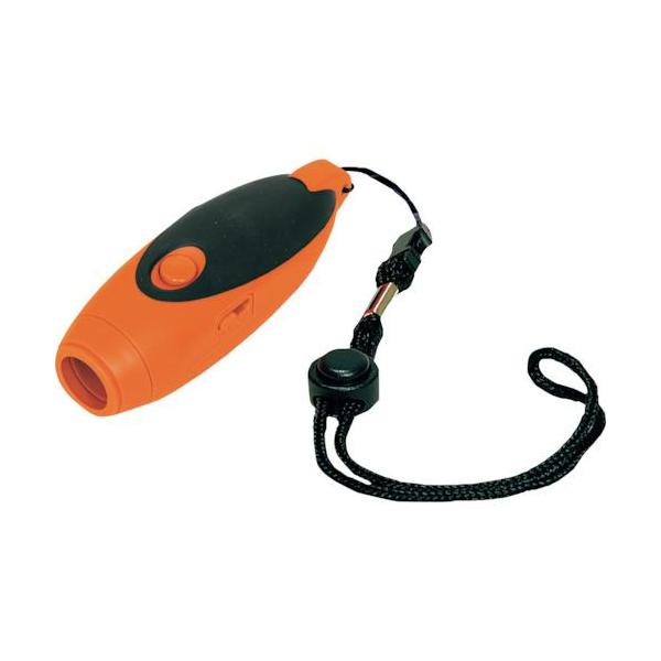 《メーカー》トーエイライト（株）《品番》B3951《特長》●３種類の合図音でシーンに合わせて使い分けできます。●ボタンを押して音を鳴らすタイプです。●衛生的にも優れています。《用途》《仕様》●色:オレンジ●幅(mm):33●高さ(mm):3...