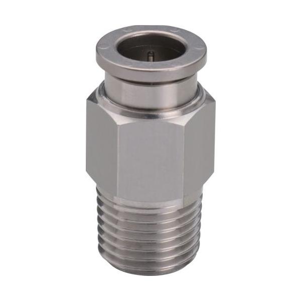 《メーカー》（株）日本ピスコ《品番》SSPC16-04《特長》●耐蝕に優れたSUS316製ワンタッチ継手です。《用途》●食品、薬品、医療、半導体などの分野の配管に。《仕様》●適合チューブ外径(mm):16●接続口径:R1/2●六角対辺(mm...