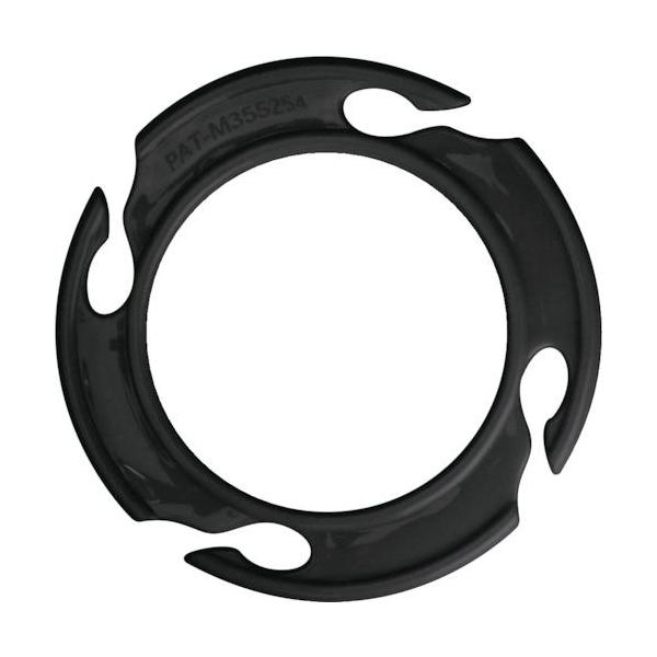 《メーカー》トラスコ中山（株）《品番》TCHRBK《特長》●コーン用のプラスチック製リングです。●４方向にチェーンなど付けられます。《用途》●進入禁止区間の仕切りや、駐車場内での区画整理、人の誘導などに。《仕様》●色:黒●内径(mm):80...