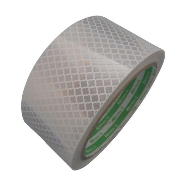 《メーカー》日東エルマテリアル（株）《品番》DM9600X50W《特長》●柔軟性が高い為、曲面や角面に適しています。●プリズムレンズタイプの再帰性反射材を利用しています。●従来の反射テープよりも10倍以上の優れた再帰反射性能を発揮します。●...